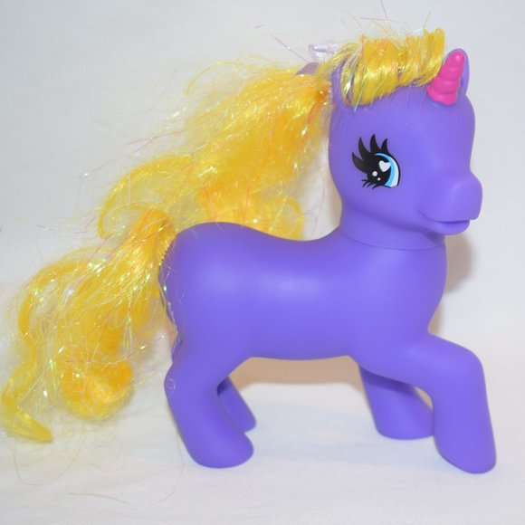 Gi-Go | Toys | Gigo Wonder Pony Purple Unicorn With Yellow Hair Sun ...